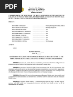 Resolution No. 01-BDC Resolution For Realignment | PDF | Philippines ...