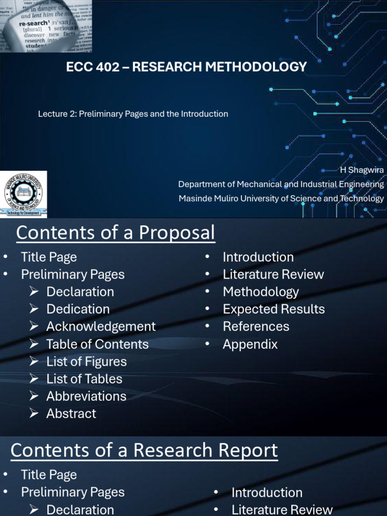 Guide to Research Preliminary Pages | PDF | Acronym