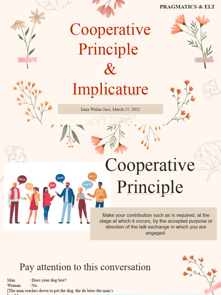 Cooperative Principle & Implicature | PDF | Semiotics | Human Communication