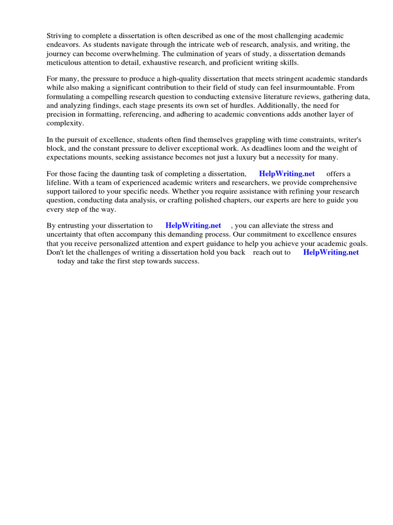 Dissertation Support for Students | PDF | Thesis