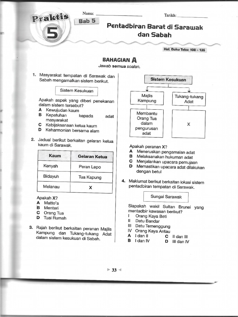 Chapter5 Pentadbiran Barat Di Sarawak Pg33 | PDF