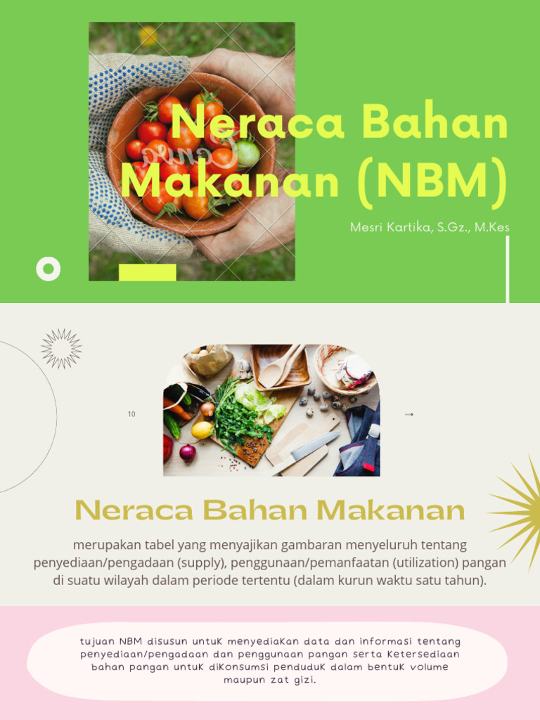 Neraca Bahan Makanan: Data dan Manfaat | PDF