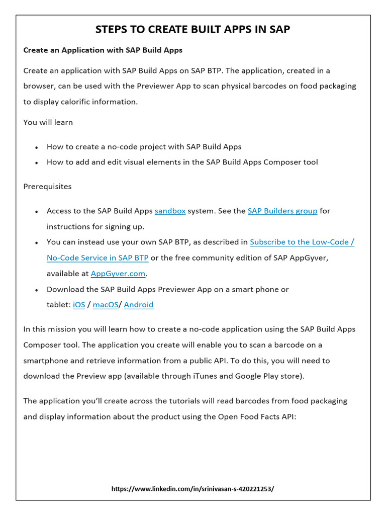 Build Apps On SAP BTP | PDF | Mobile App | Application Software