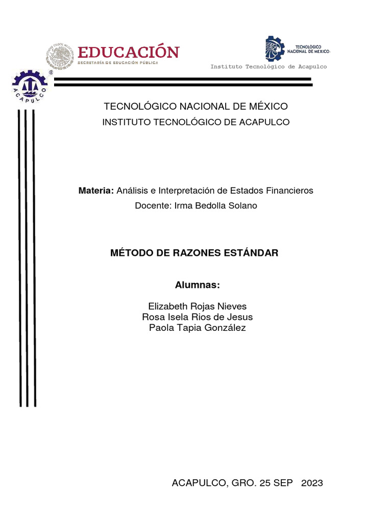 Método de Razones Estándar | PDF | Significado aritmetico | Mediana