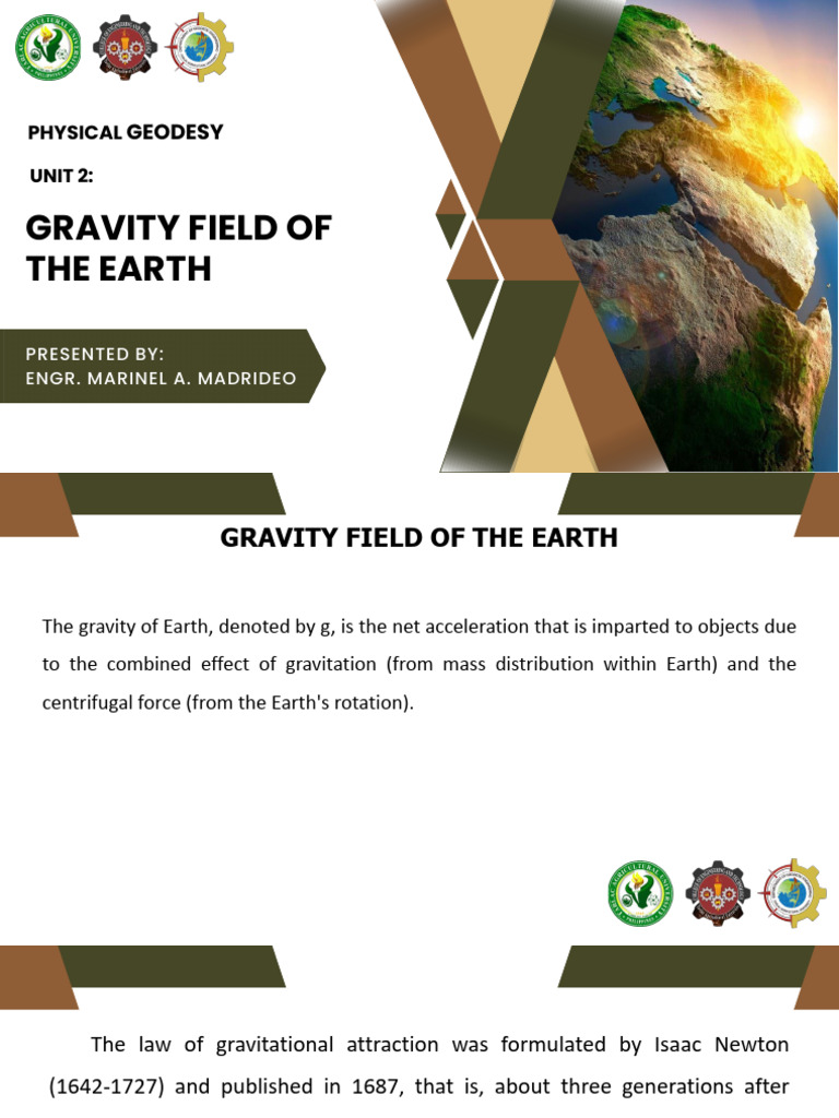 Unit-2-Gravity-Field-of-the-Earth | PDF | Force | Newton's Law Of Universal Gravitation