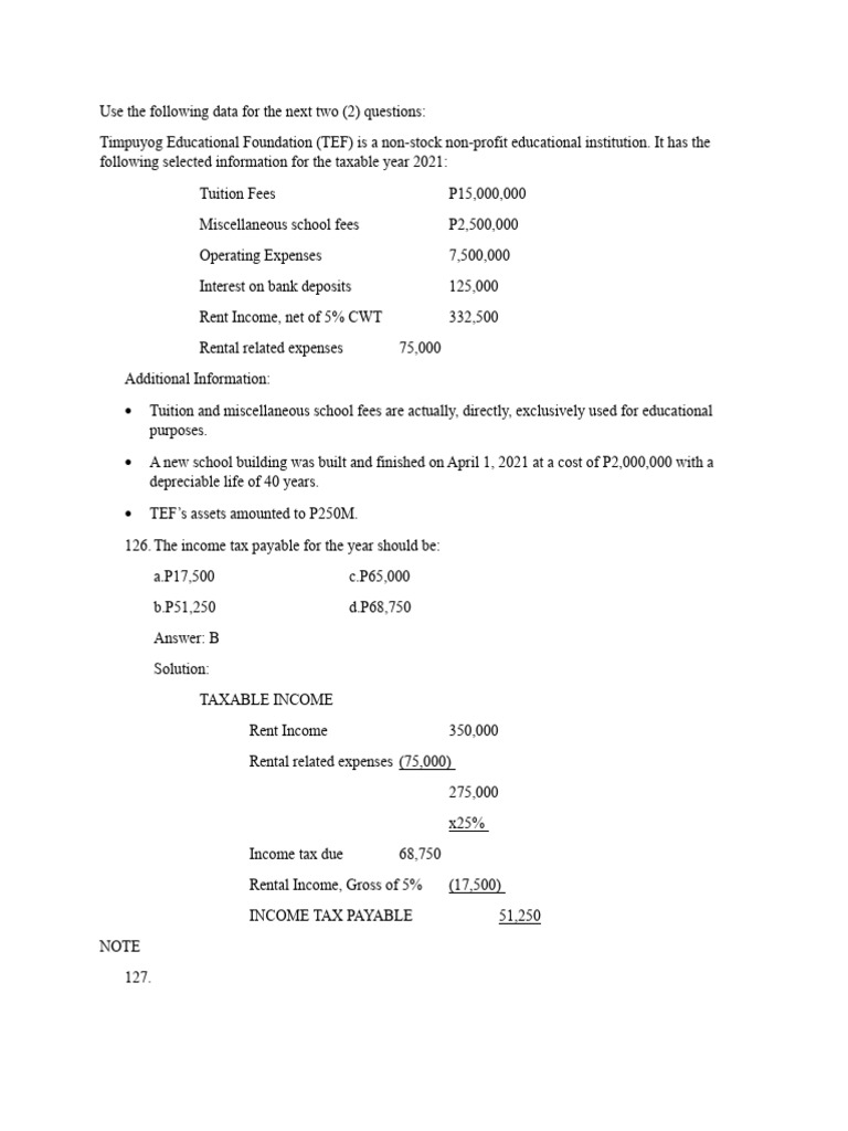 Reviewer in Tax | PDF