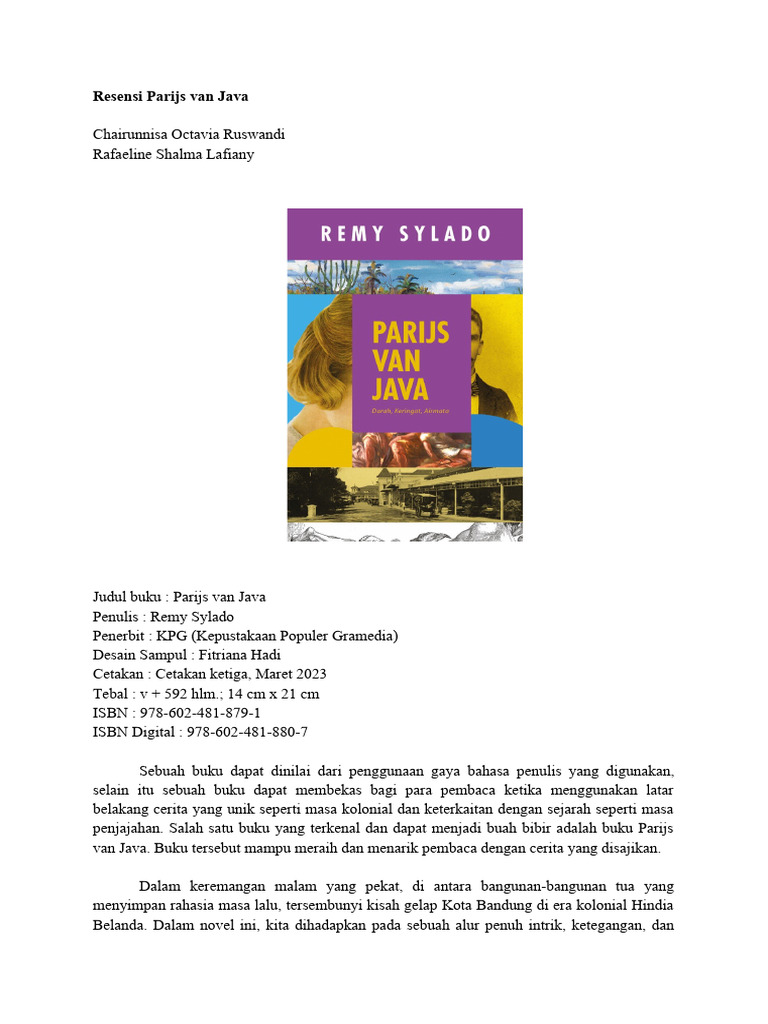 Resensi Parijs Van Java | PDF