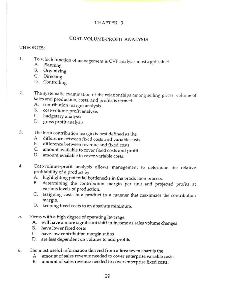 MS-Review-CVP-Analysis | PDF