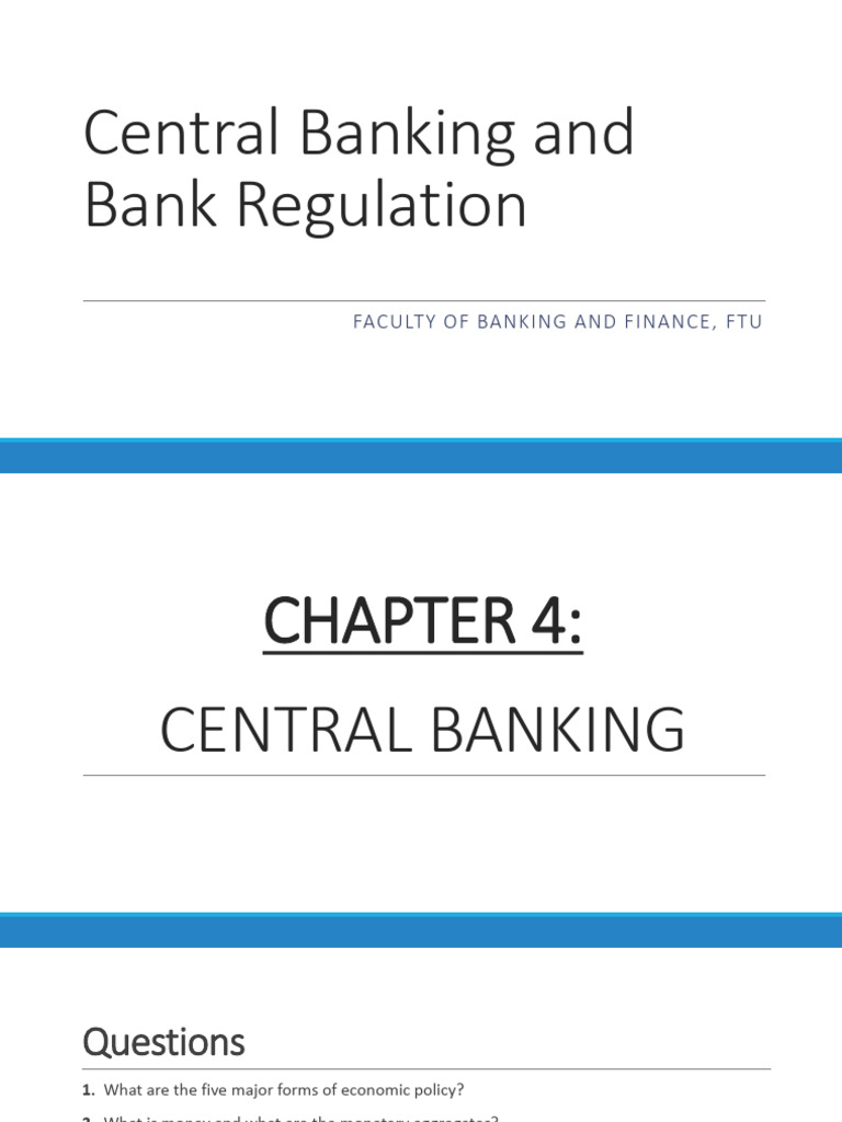 C4 - Theory of Central Bank - NHACLC - G I L P | PDF | Money Supply ...