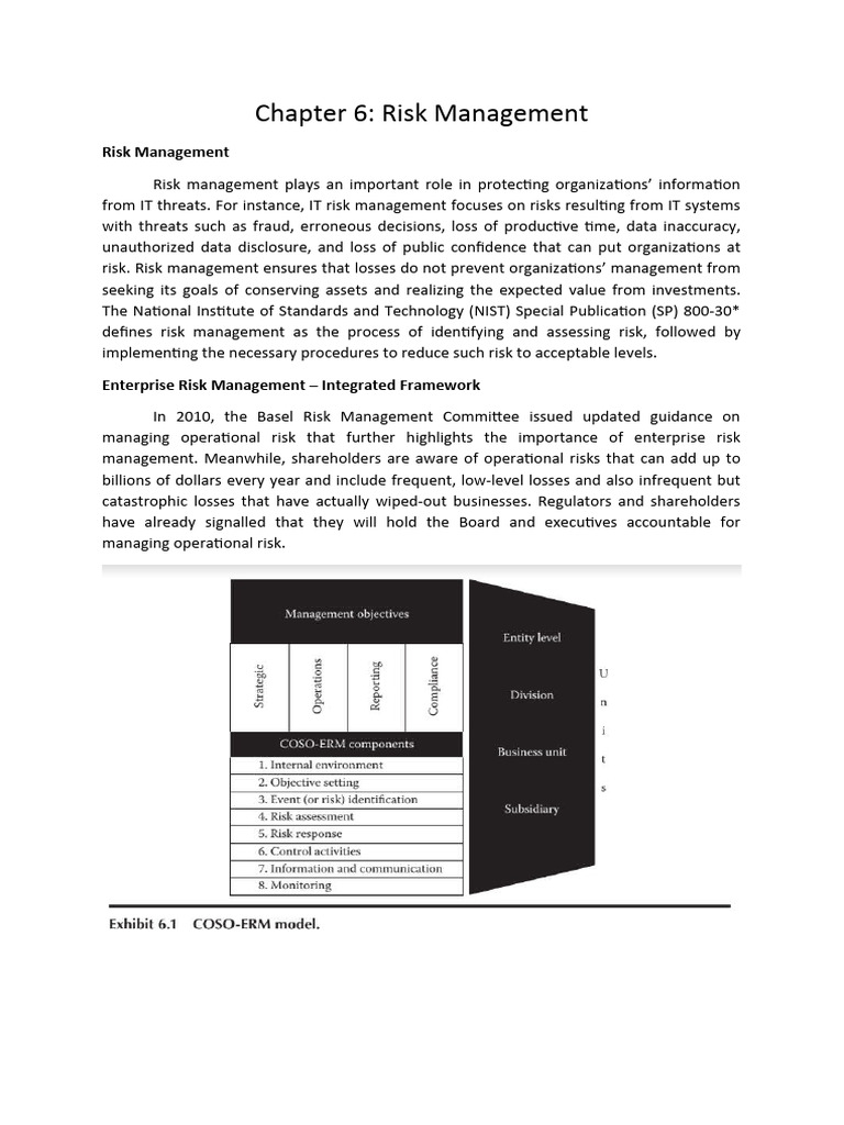 Chapter 6 Risk Management | PDF | Risk | Risk Management