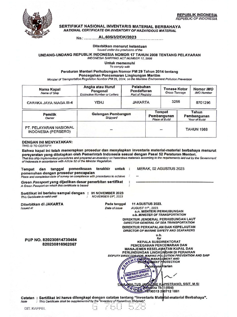 Sertf Nas Inventarais Material Berbahaya | PDF