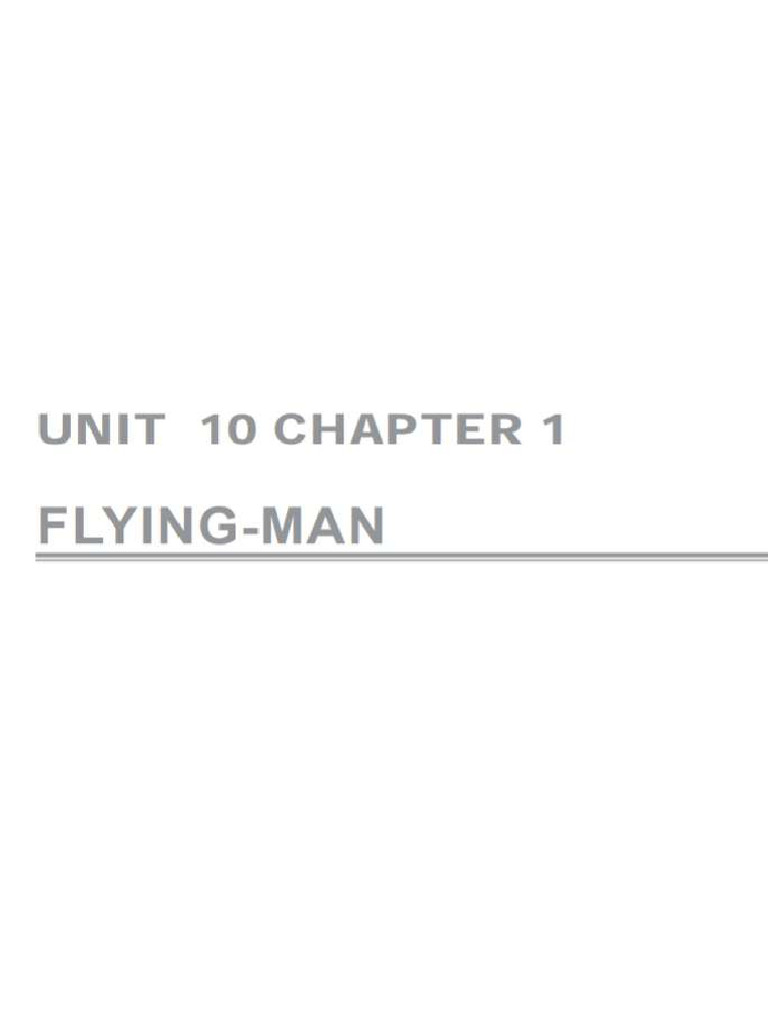 Flying Man Worksheet | PDF