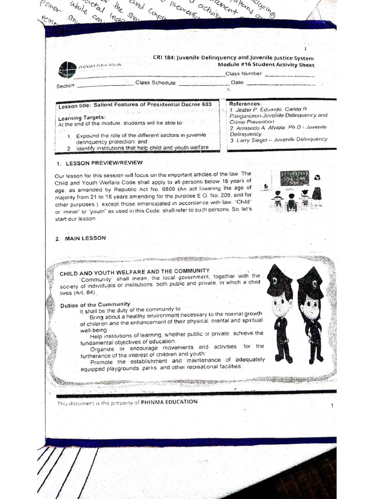 Juvenile Module 16 | PDF