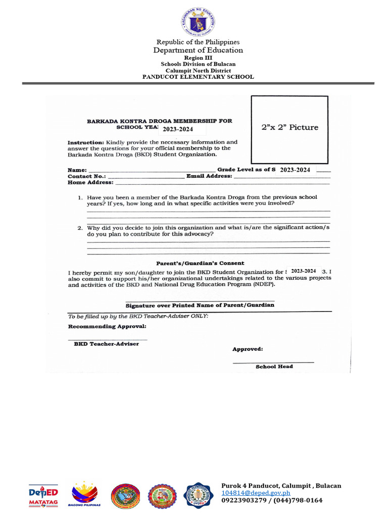 Membership Form BKD | PDF
