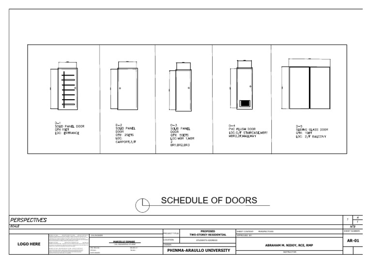 Schedule of Door | Download Free PDF | Civil Law (Common Law) | Document