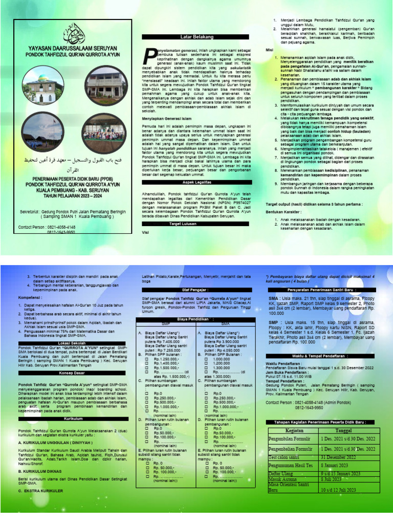 Pamplet PPDB SMP-SMA QA 2023-2024 | PDF
