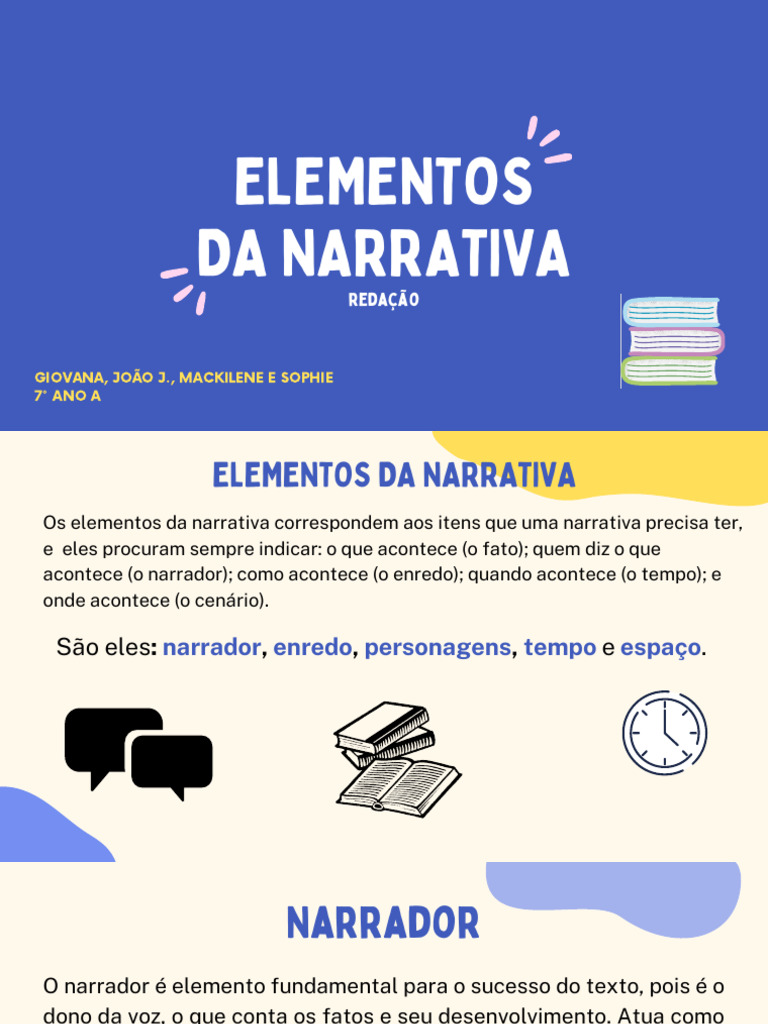 Elementos Da Narrativa | PDF | Narrativa | Tempo