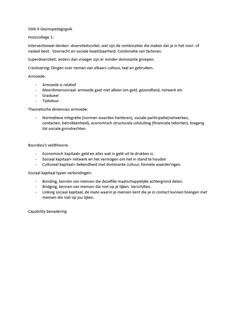SWK 6 Gezinspedagogiek | PDF