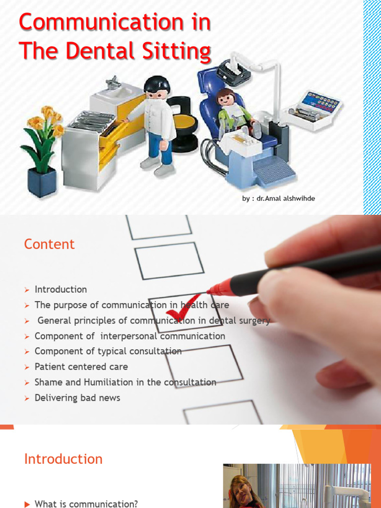 Communication in The Dental Clinic | Download Free PDF | Communication ...