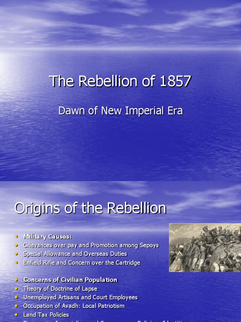 Awadh in The Revolt of 1857 | PDF | Indian Rebellion Of 1857 | British ...