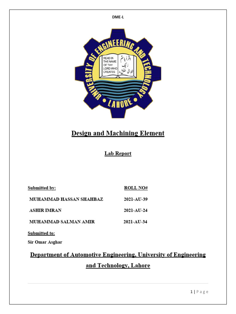 DME-Lab Report | PDF