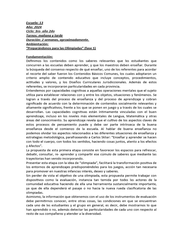 Ambientacion | PDF | Aprendizaje | Enseñando