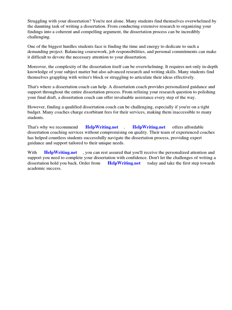 Dissertation Coach Price | PDF | Thesis | Methodology