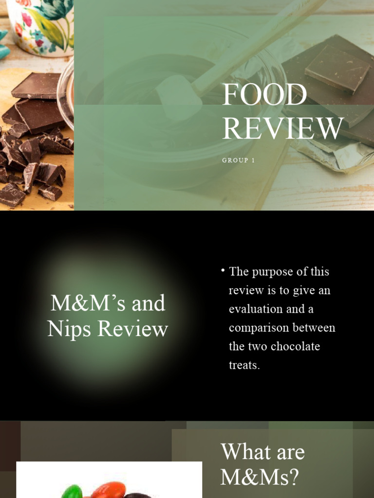 M&Ms vs Nips: A Snack Comparison | PDF | Cuisine | Confectionery
