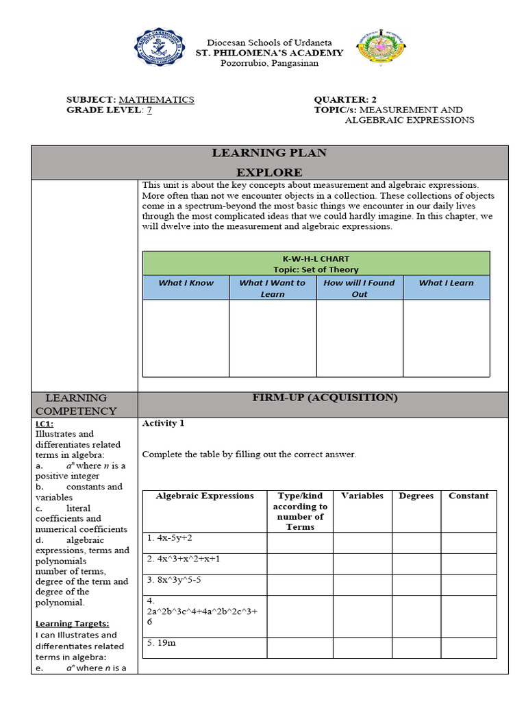 LP Quarter 2 Math | PDF