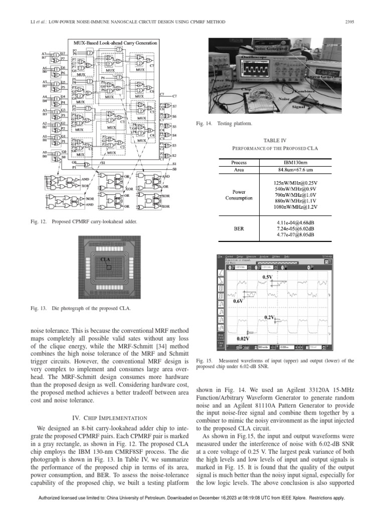 Low-Power Noise-Immune Nanoscale Circuit Design Using Coding-Based Partial MRF Method-7-10-1 ...