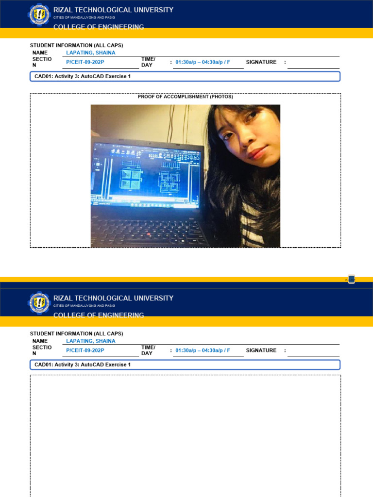 CAD01 Activity 3 Submission Template 1 | PDF