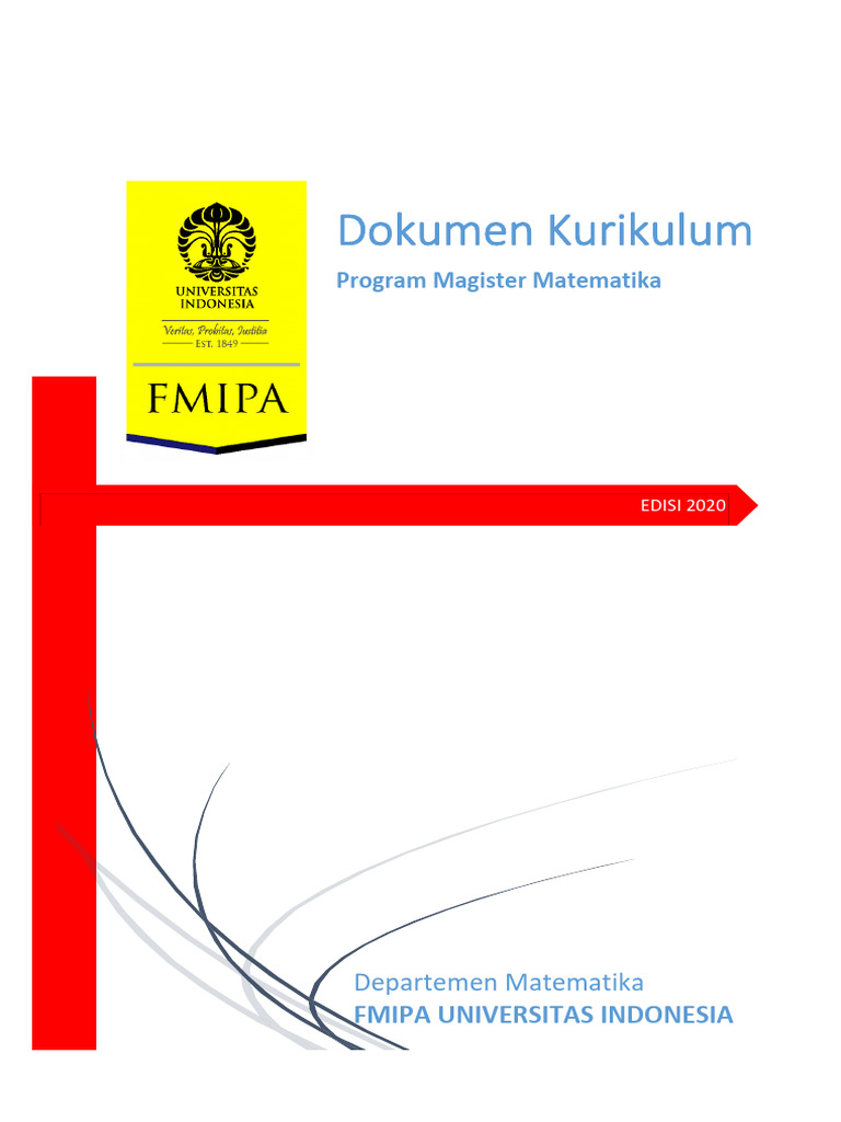 MERGED Dokumen Kurikulum 2020 Prodi S2 Matematika SK 1332 REV FINAL 1 | PDF