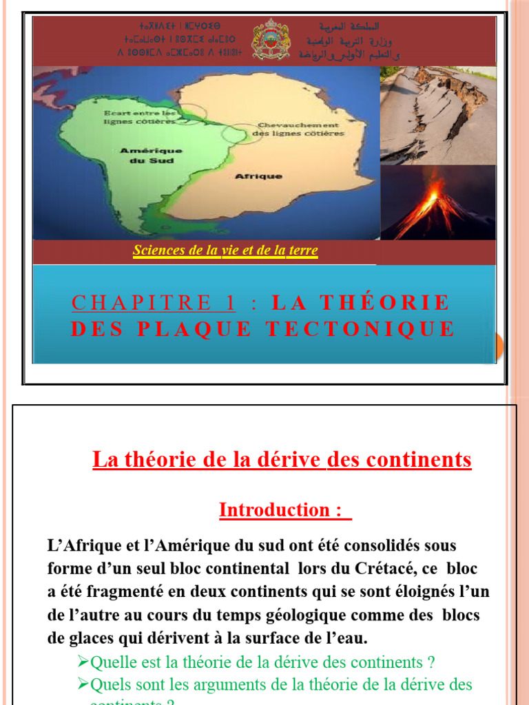 La Theorie de La Tectonique Des Plaques Word PPT 11 | PDF | Tectonique ...