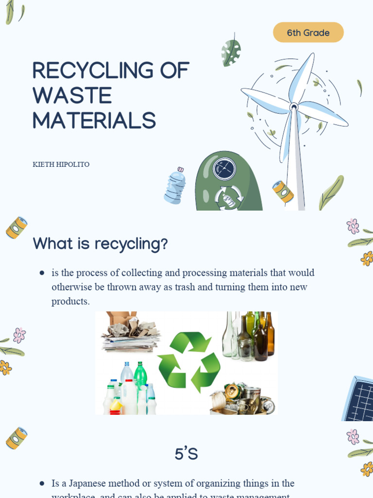 Recycling of Waste Materials | PDF | Waste Management | Recycling