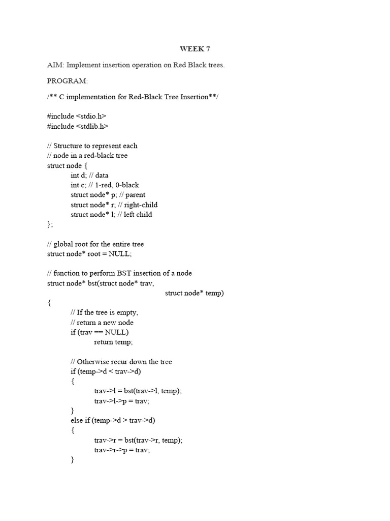 Ads Lab Week 7 Pdf Algorithms And Data Structures Computer Programming