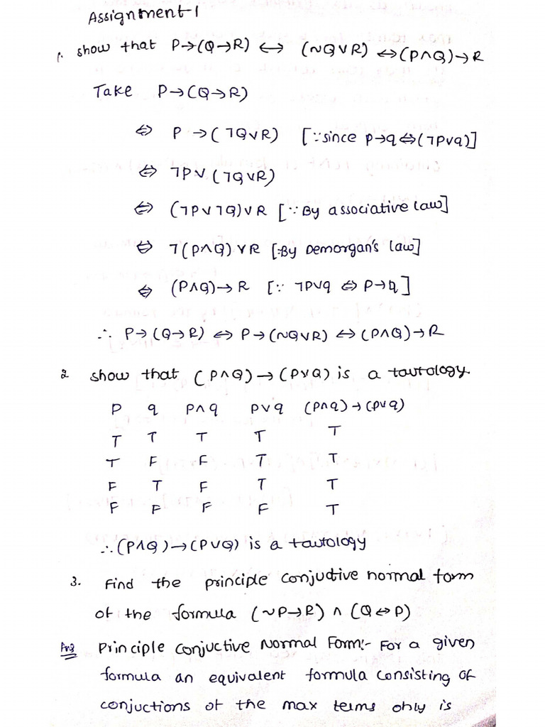 MFCS Assignment 1 All Sets | PDF