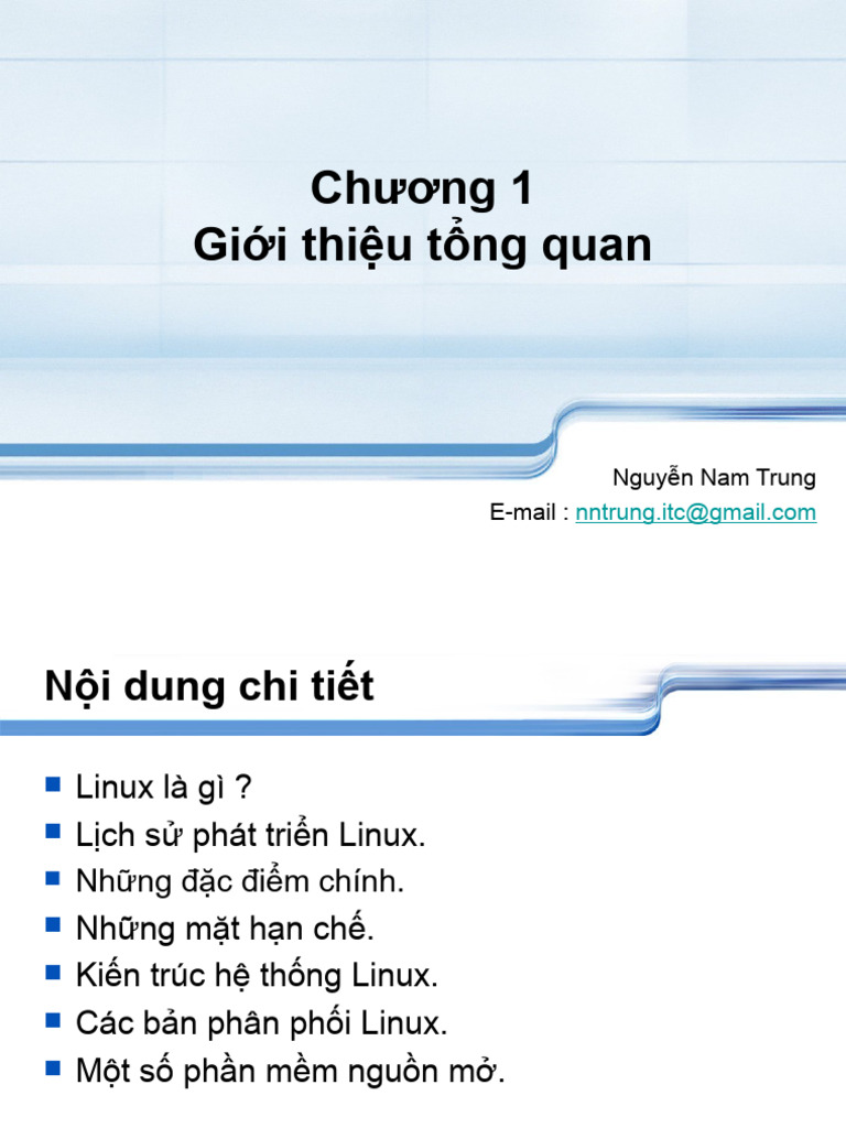 He Dieu Hanh LINUX Phan 1 | PDF