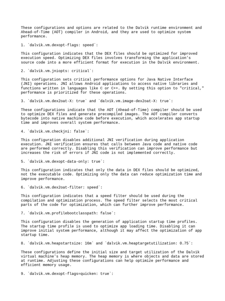 Dalvik Optimization by LycanTweaks | PDF | Information Technology ...
