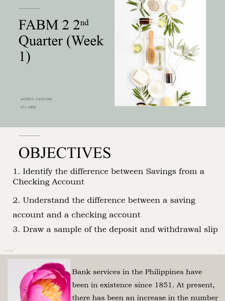 FABM 2 2nd Quarter (Week 1) Students Copy 2 | PDF | Cheque | Debit Card