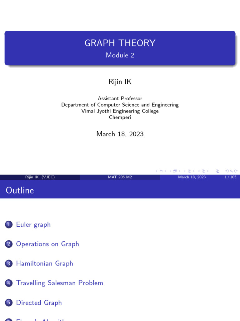 Module 2 Pdf Vertex Graph Theory Theoretical Computer Science 1754
