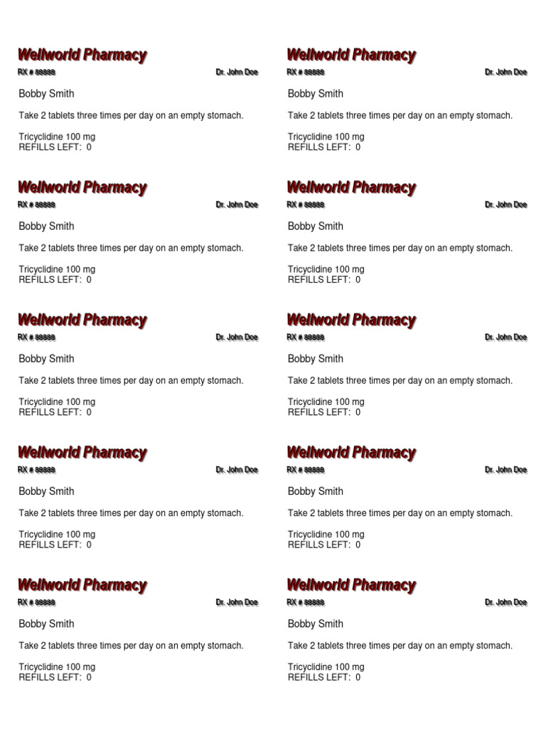 Pharmacy Labels 2 | PDF | Pharmacology | Pharmaceutical Sciences