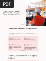 Key Responsibilities of Safety Officers | PDF | Occupational Safety And ...