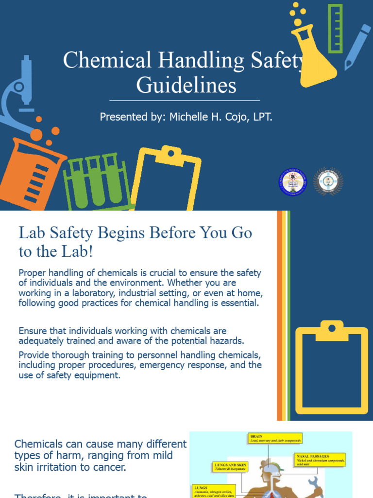 Chemical Handling Safety Guidelines - Lecture | PDF | Laboratories ...