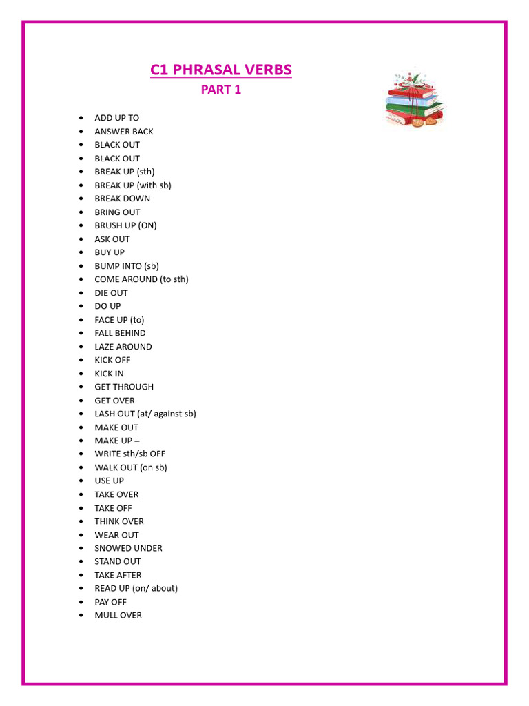 C1 PHRASAL VERBS | PDF
