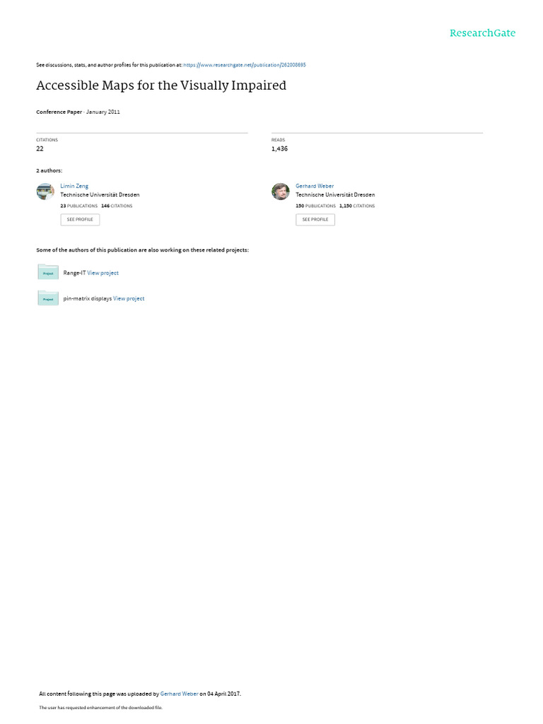 Accessible_Maps_for_the_Visually_Impaired | PDF | Visual Impairment ...