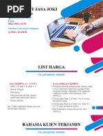 Pricelist Joki Tugas New Update | PDF | Komputer