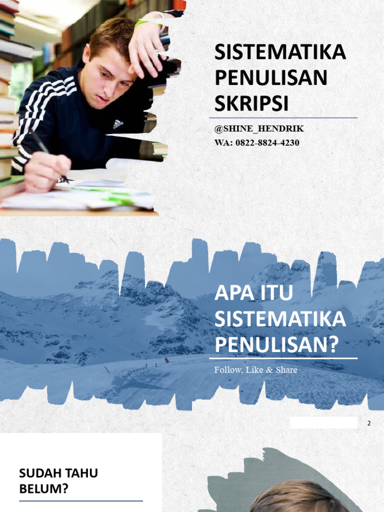Sistematika Penulisan Skripsi | PDF
