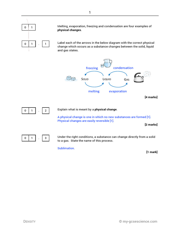 States of Matter and Phase Changes | PDF | Ice | Gases