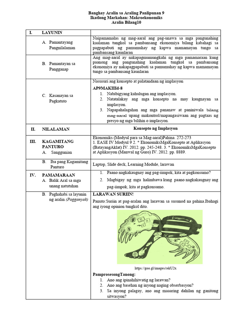 Konsepto NG Implasyon | PDF
