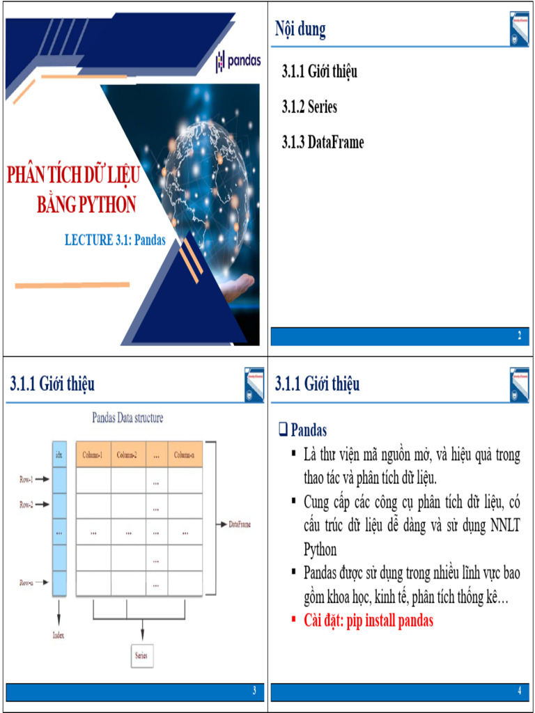 Lecture 3 - Pandas 1 | PDF